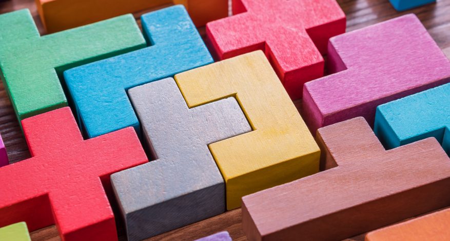 Finding the pieces, focusing on the patterns and finishing the puzzle ...